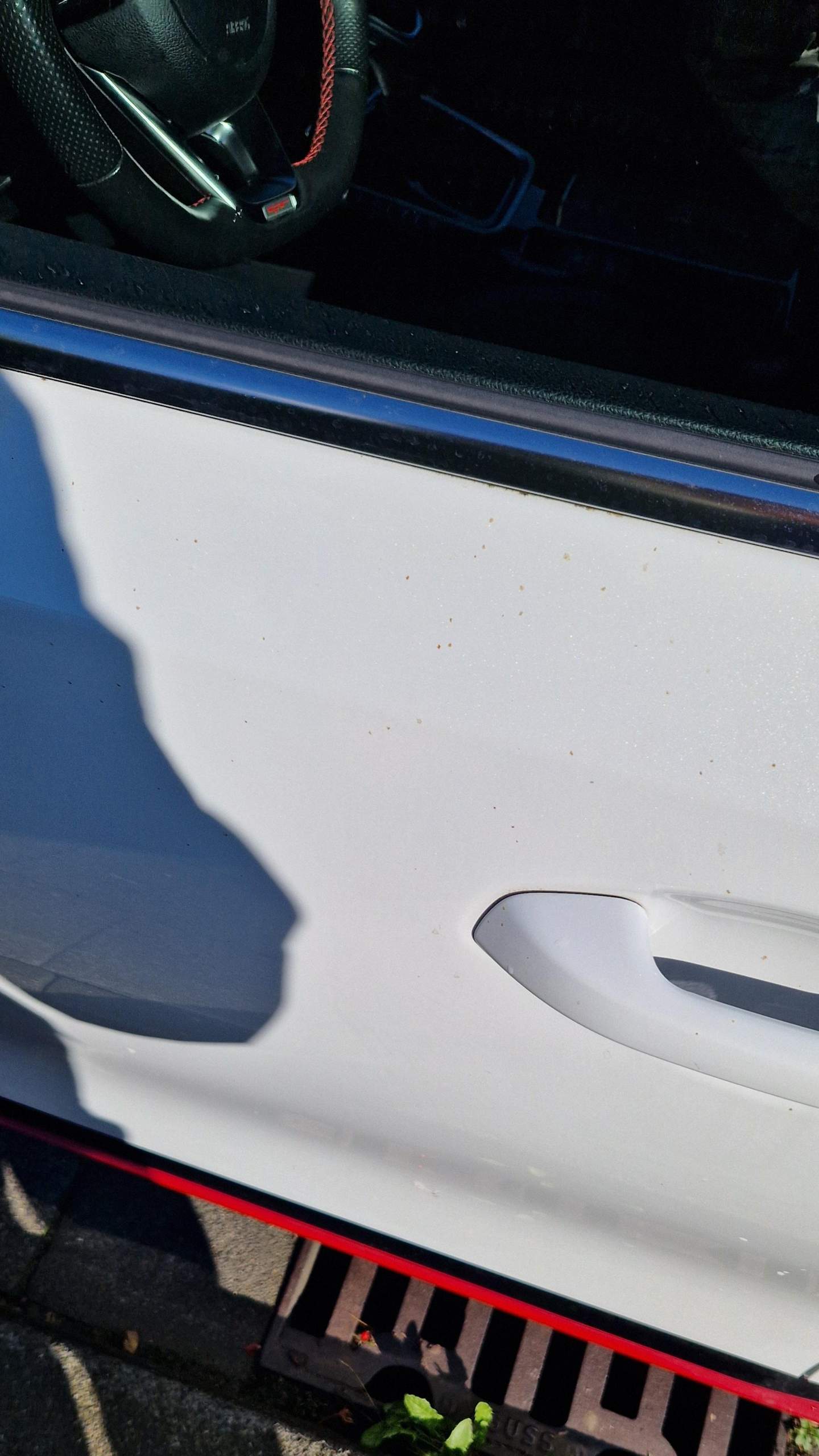 Gelbe Flecken Auto
