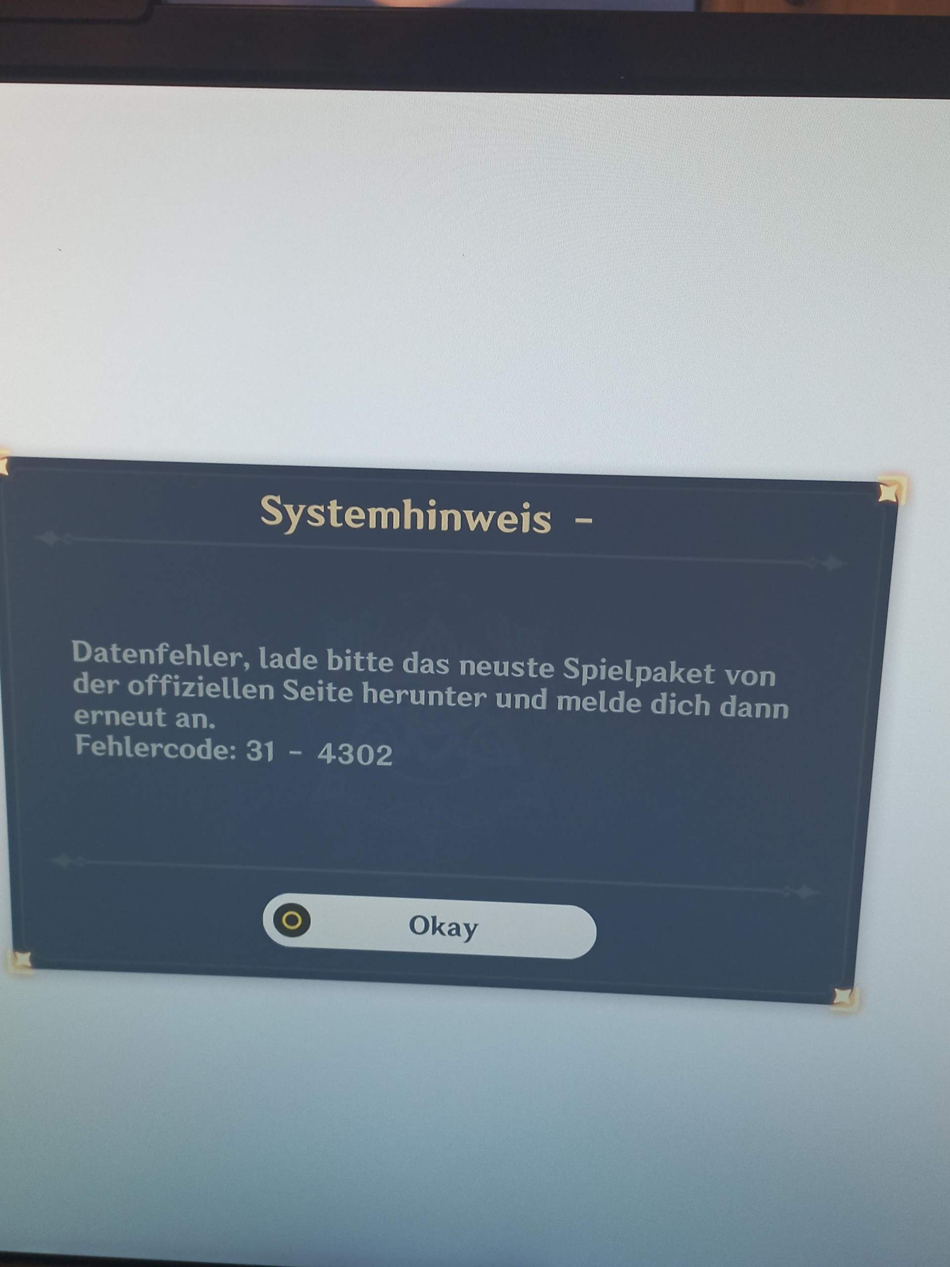 Genshin Impact Fehler? (Computer, Technik, Spiele und Gaming)