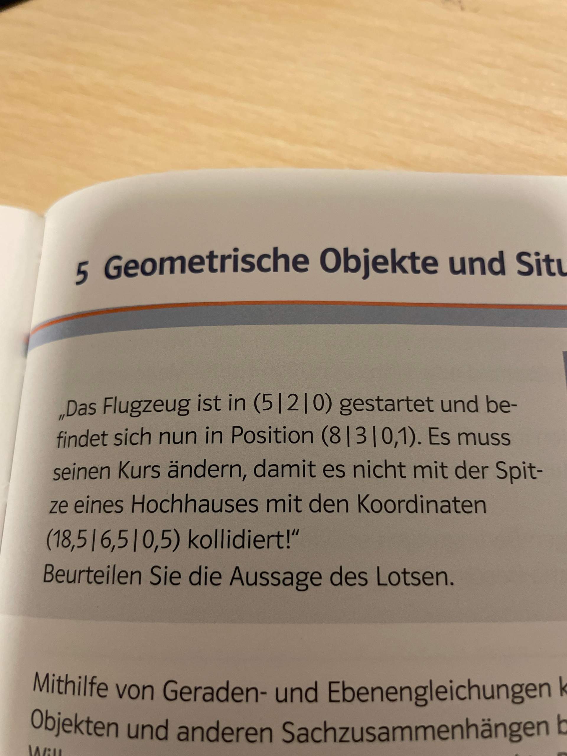 Geometrische Objekte und Situation im Raum? (Mathematik, Q1)