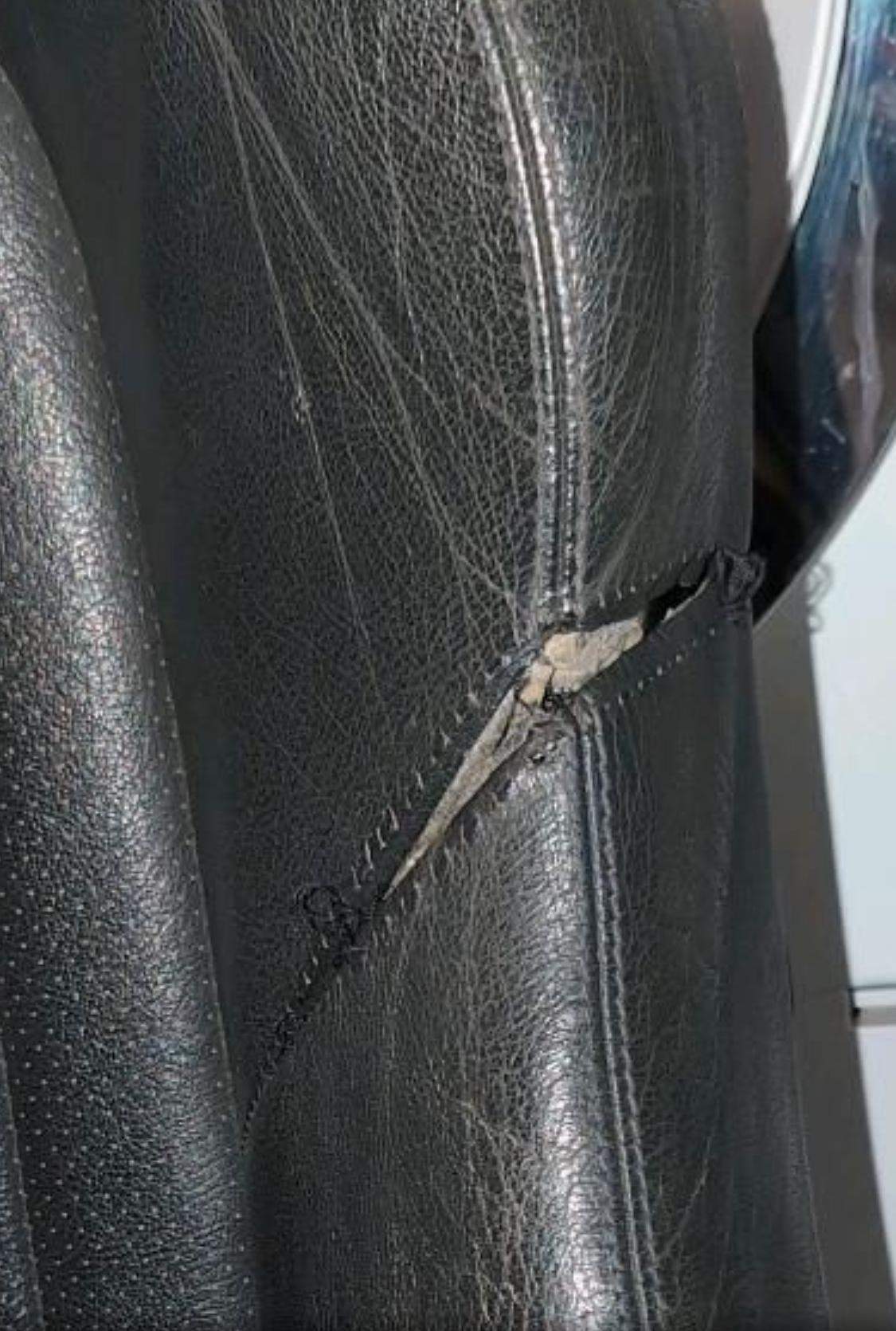 Gerissene Naht am Autositz reparieren? (Werkstatt, Mercedes Benz, nähen)