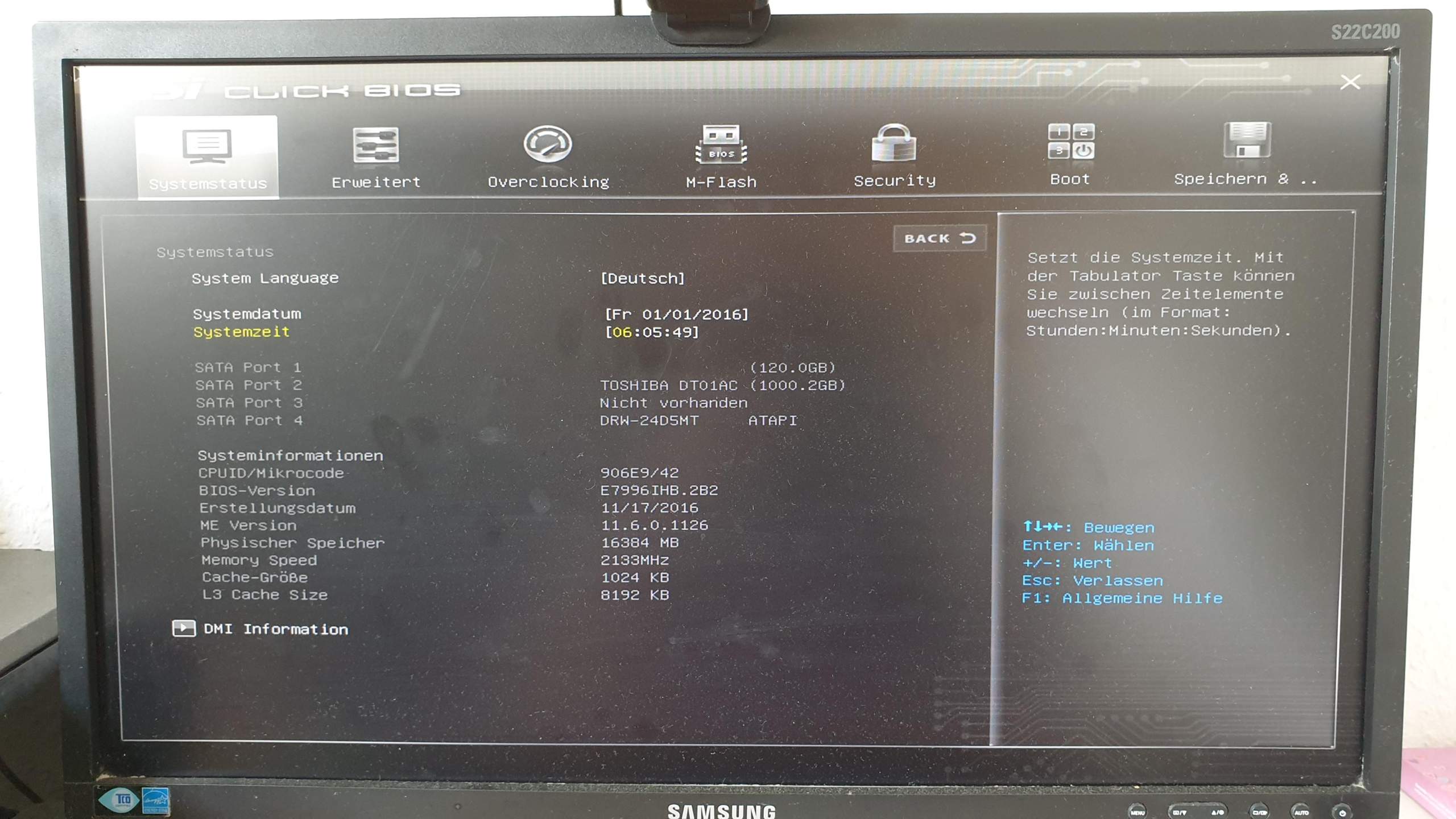 Gestern war mit dem PC alles noch normal und heute startet er im BIOS ...