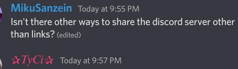 Gibt es andere weisen einen discord Server zu teilen ohne den Link zu ...