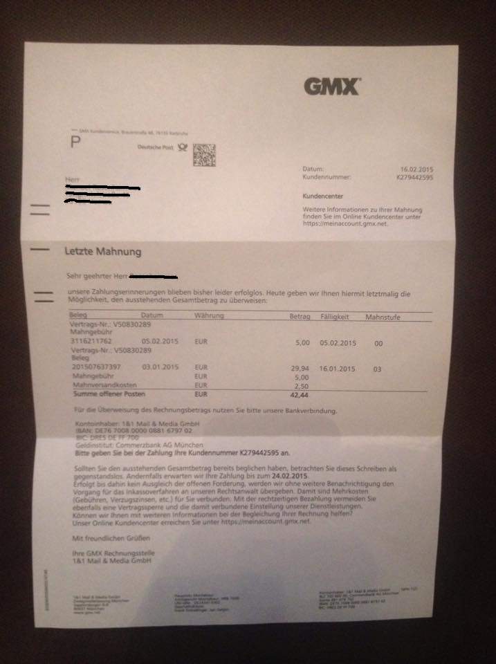 Spannende Rechnung Von Gmx Bildsarah9723