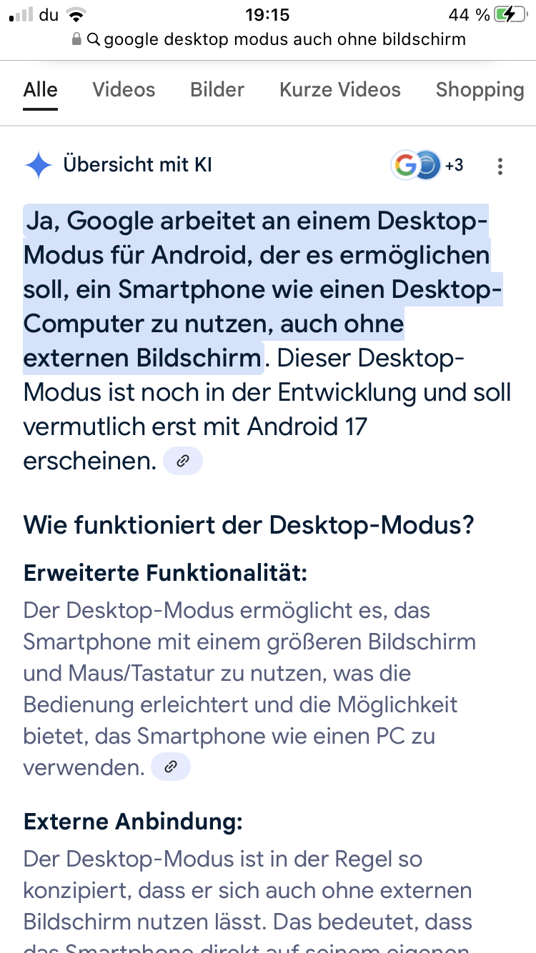 Google android Desktop Modus kommt bald wird man wie beim pc datein ...