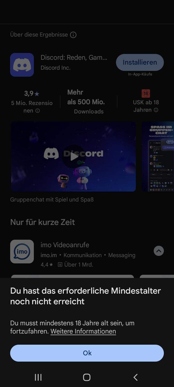 Google Play? (Google Play Store, Discord, jugendschutzeinstellungen)