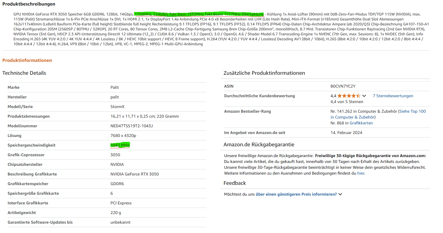 GPU Taktfrequenz zu niedrig? (Nvidia)