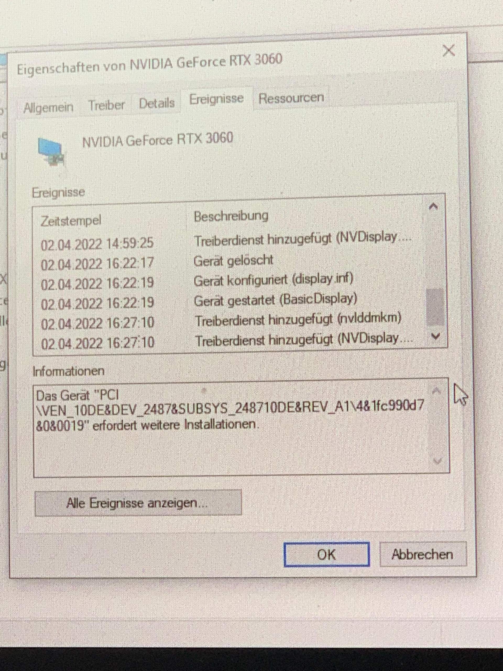 Grafikkarte erfordert weitere Installationen? (Computer, Technik, PC)