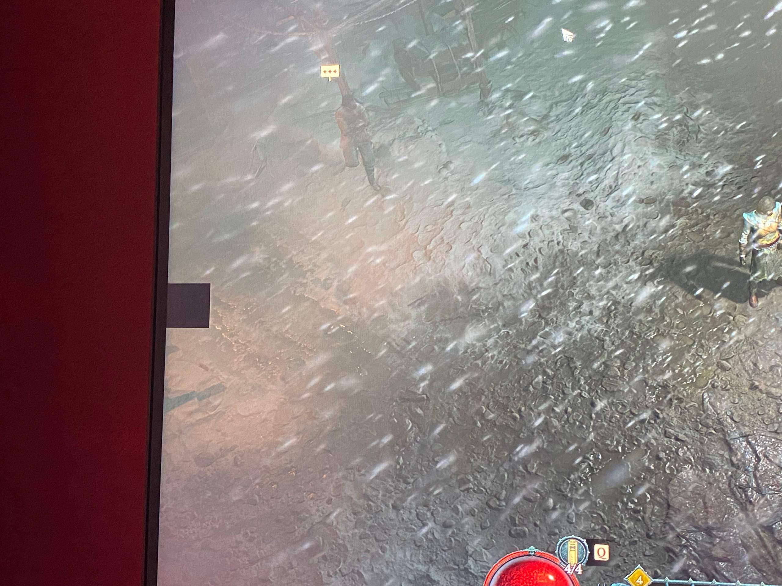 Graues viereck bei manchen spielen auf monitor sichtbar, wie gehts weg ...