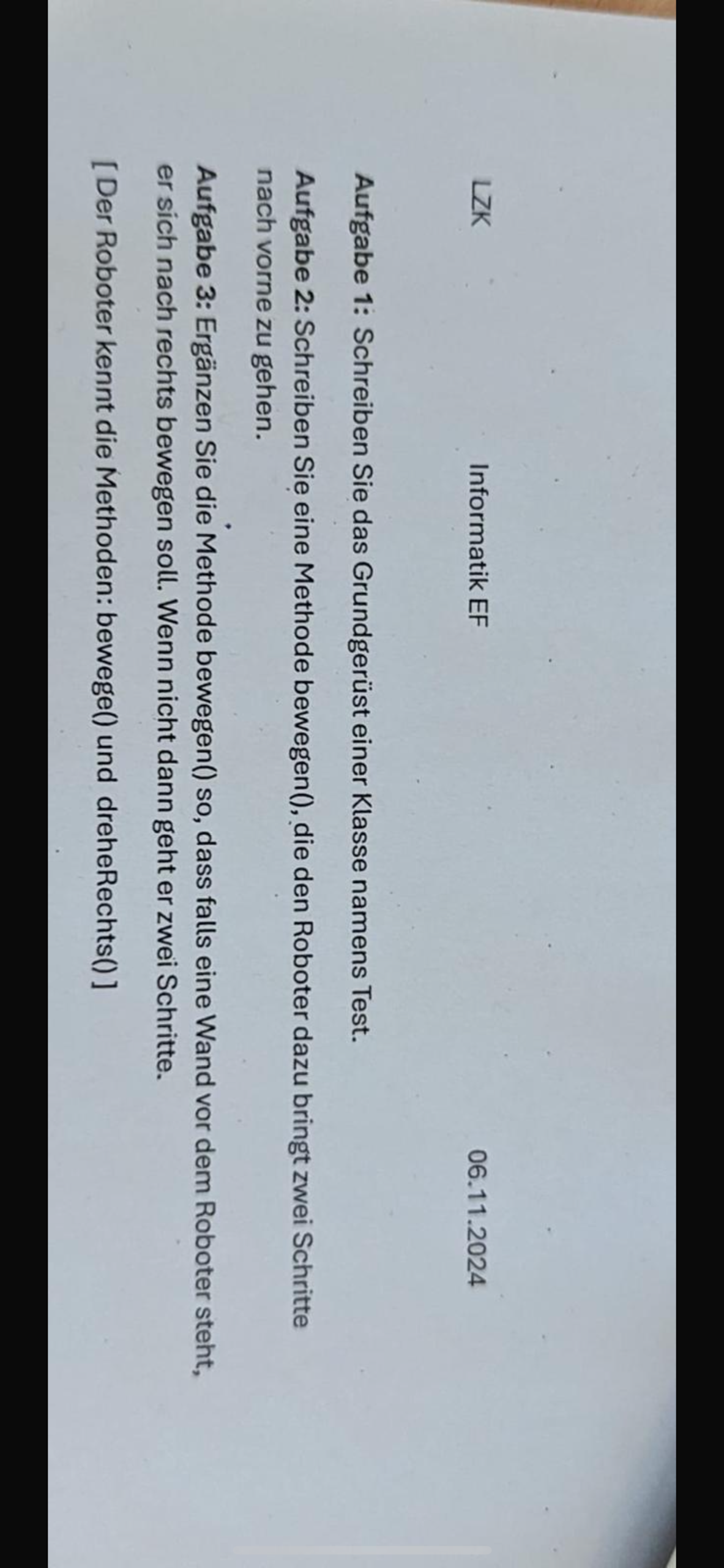 Greenfoot Aufgabe lösen? (programmieren, Informatik)