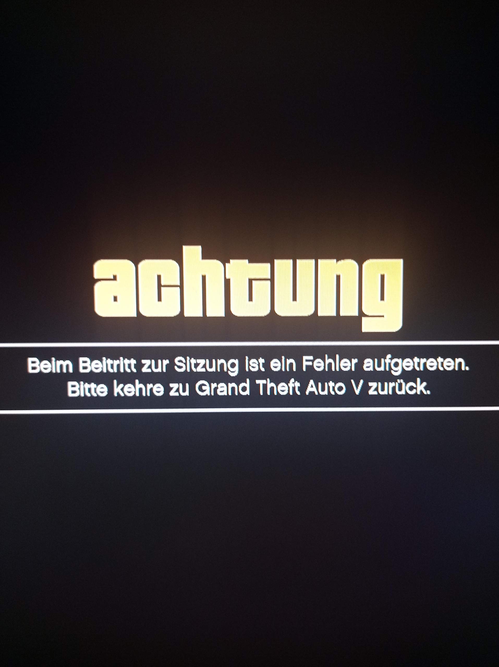 GTA Online - Beim Beitritt zur Sitzung ist ein Fehler aufgetreten? (Computer, Technik, Spiele ...