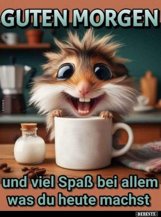 Guten Morgen euch allen ein Schönes Wochenende? (Spaß, Meme, Freude)