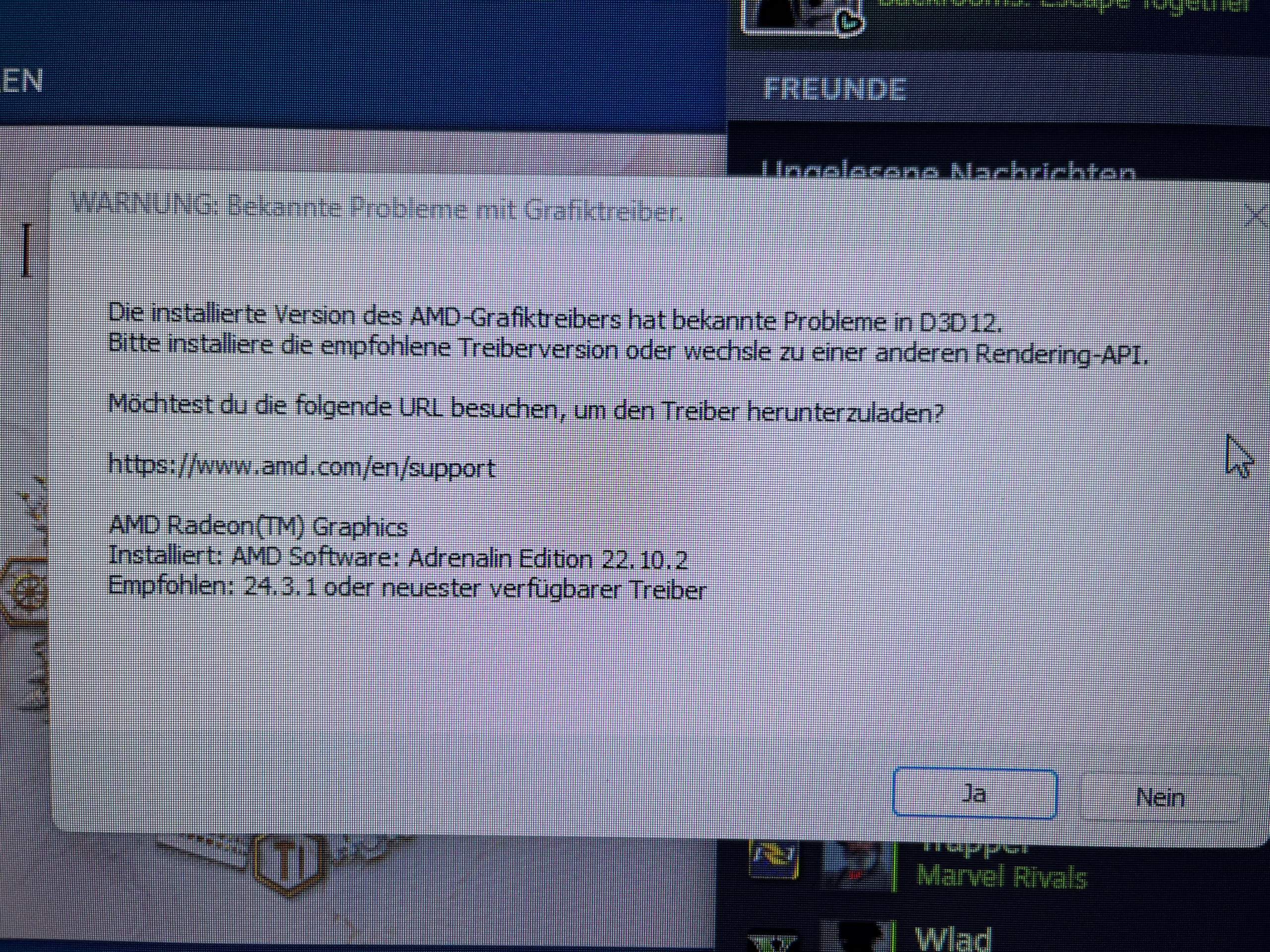Hab gerade eine pop up bekommen für meinen treiber? (AMD, BIOS, Windows 11)