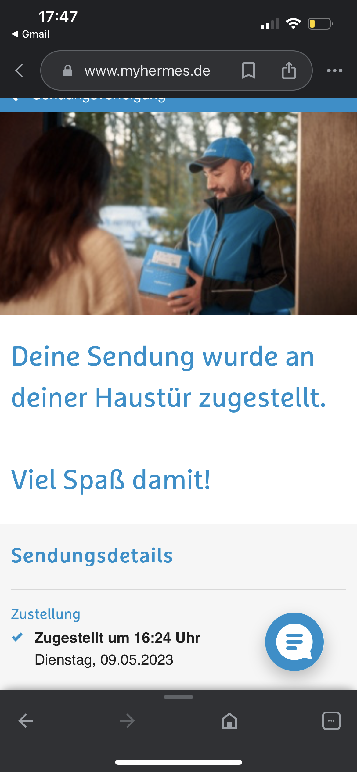 Postjemand Der Etwas Hinterlegt