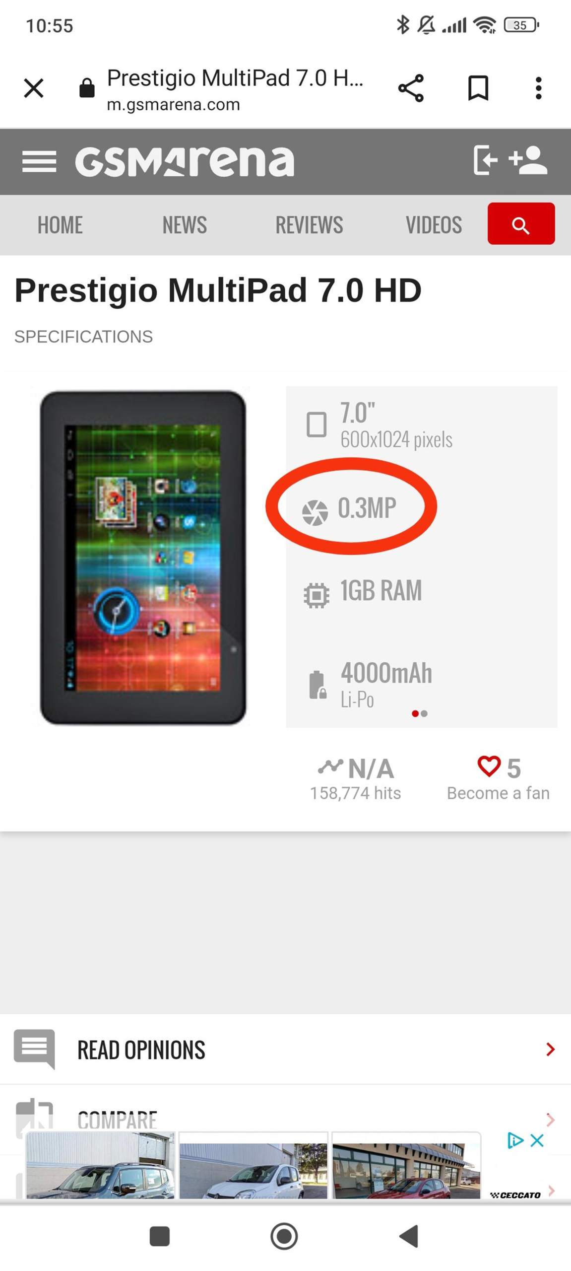 Haben Mp bei einer Handy oder Tablet Kamera viel zu sagen über die ...