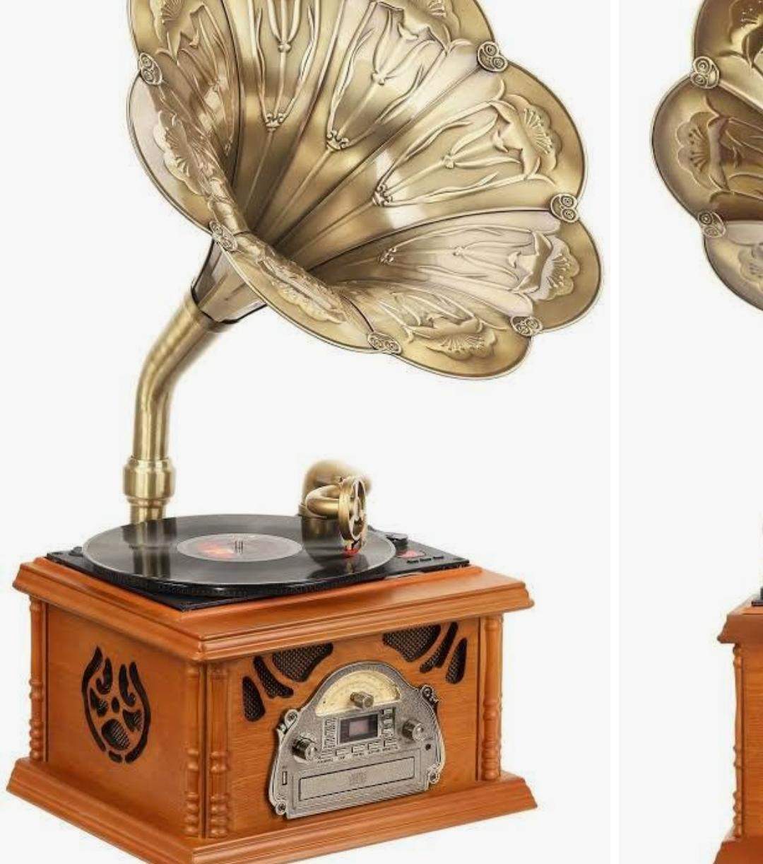 Habt ihr noch so einen Plattebspieler zuhause? (Plattenspieler, Grammophon)