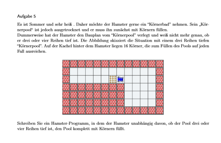 Hamster-Simulator: Habe ich die Aufgabe richtig gelöst, Freunde? (Computer, Schule, Informatik)