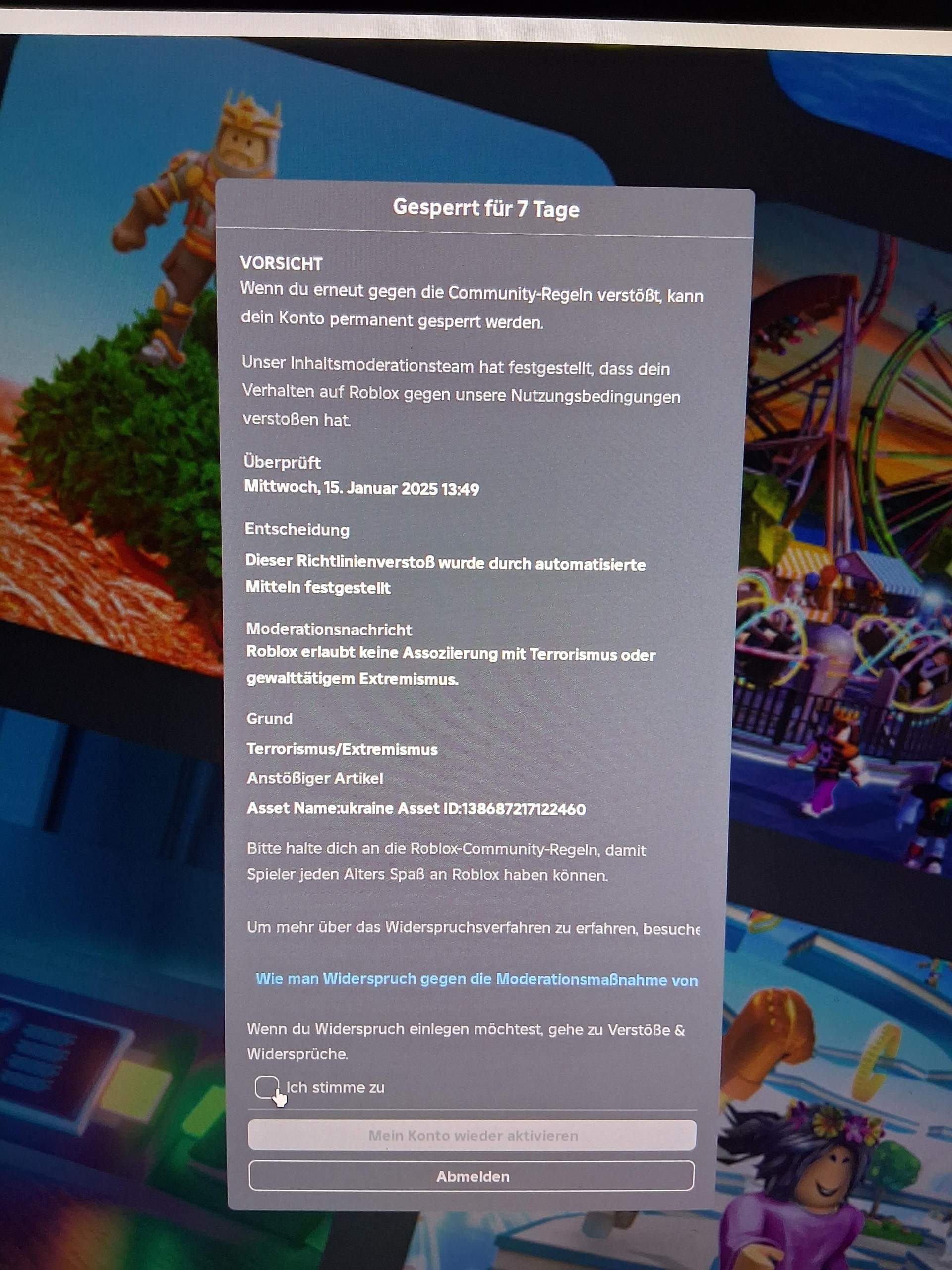 Hardware Bann roblox? (PC)