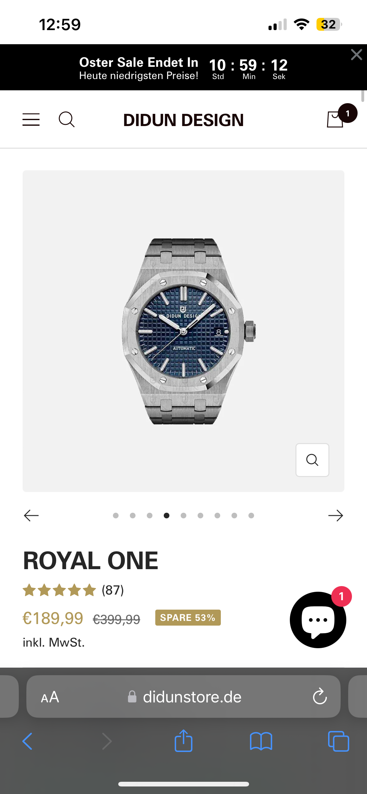 Hat jemand 2024 Erfahrungen mit DIDUN Uhren? (online, Versand, Preis)