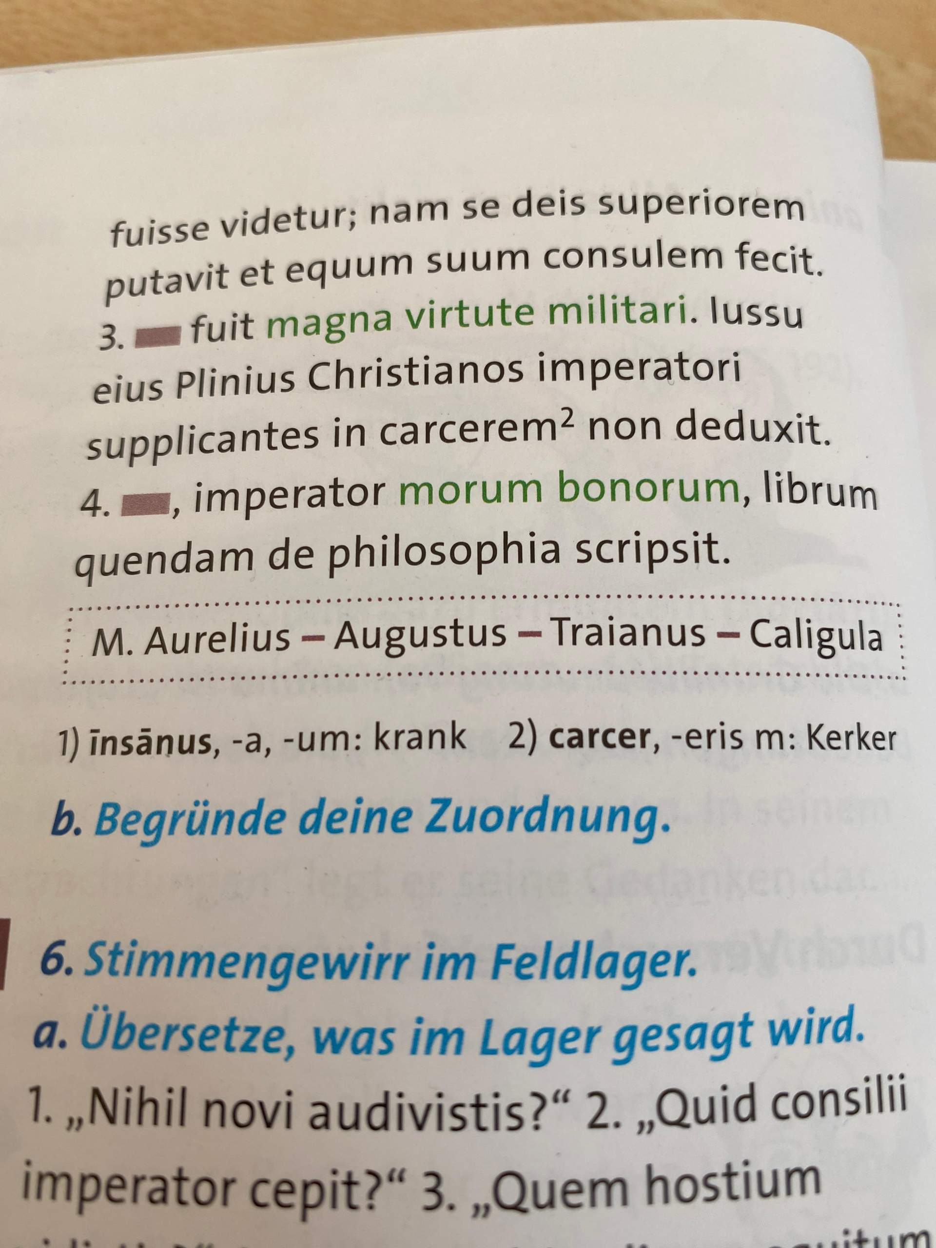 Hat jemand die Lösungen von Adeamus 4 Ausgabe B? (Übersetzung, Latein)