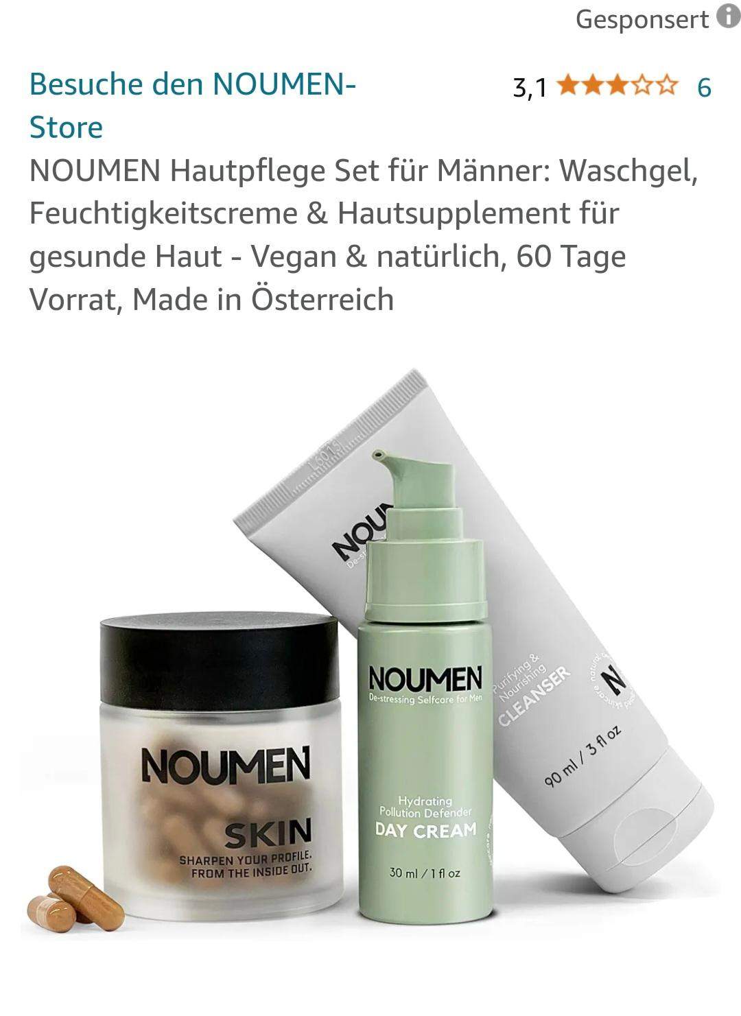 Hat jemand Erfahrungen mit Noumen Hautpflege set für Männer? (Haut ...