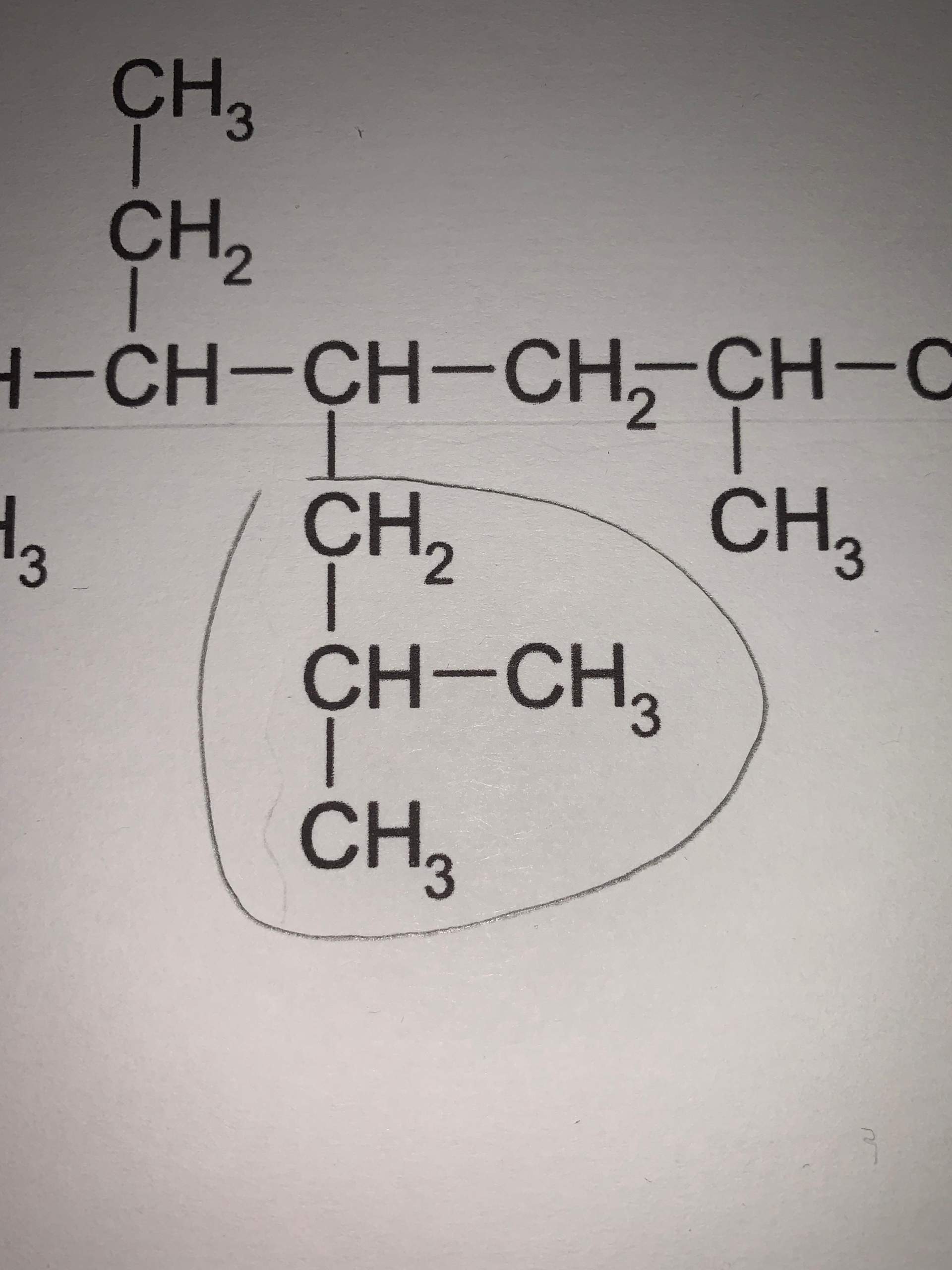 Hauptkette Chemie Strukturformel?