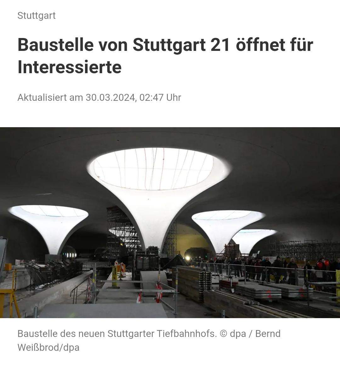 Heißt Stuttgart 21 so, weil 2021 mit den Bauarbeiten begonnen wurde ...