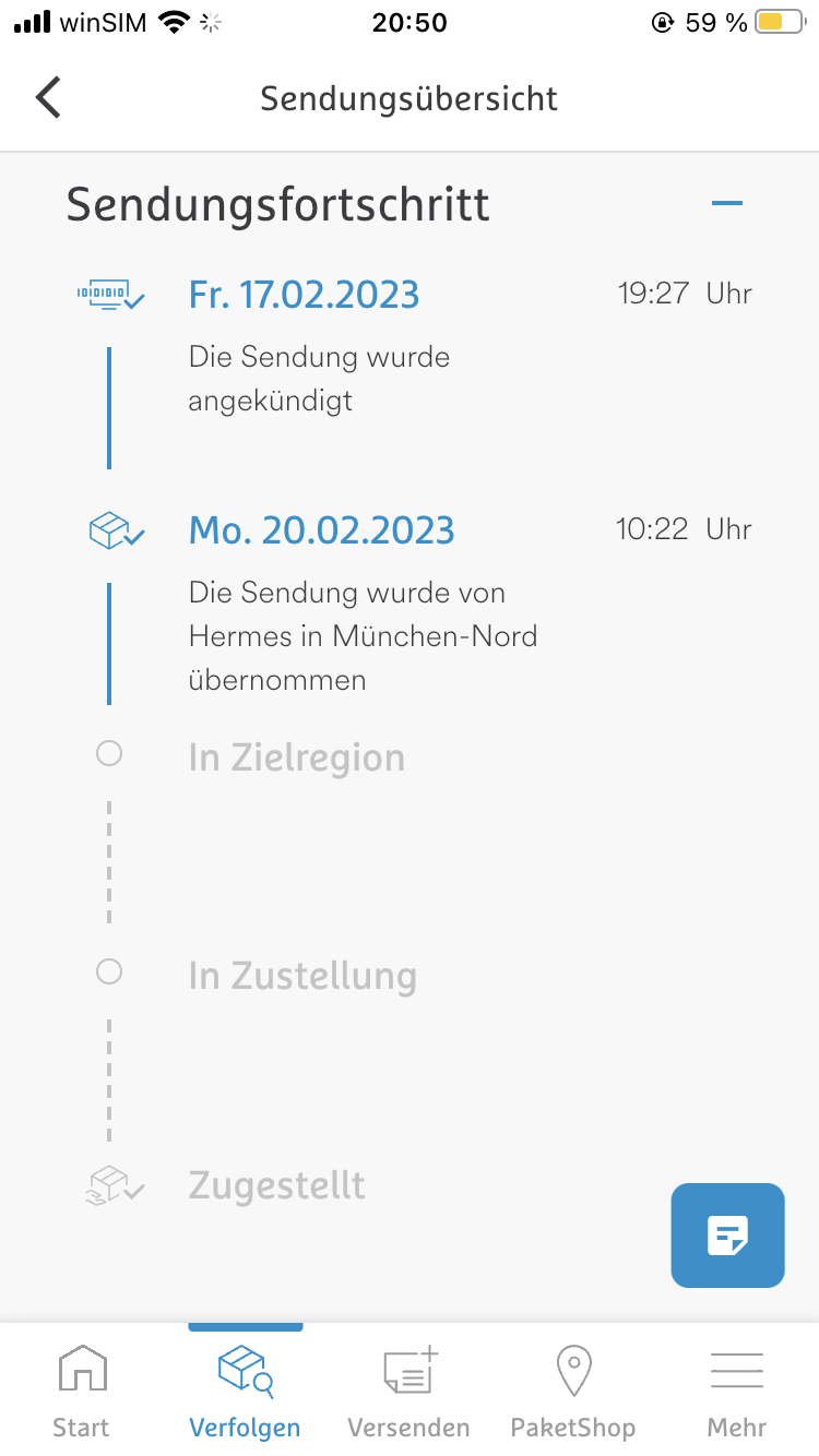 Hermes zustellung heute? (Versand)