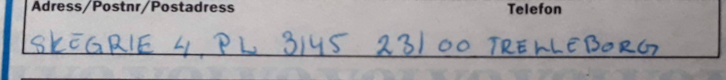 Hilfe bei Adressfindung in Schweden? (Adresse)