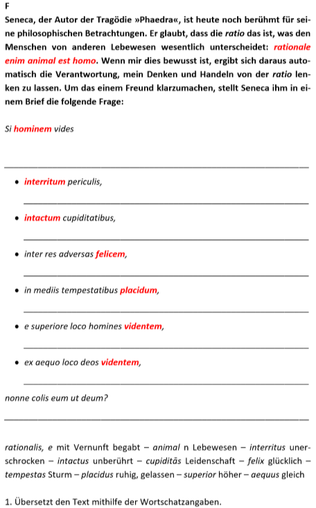 Hilfe bei Prima Nova L32 Übungen? (Sprache, Grammatik, Hausaufgaben)