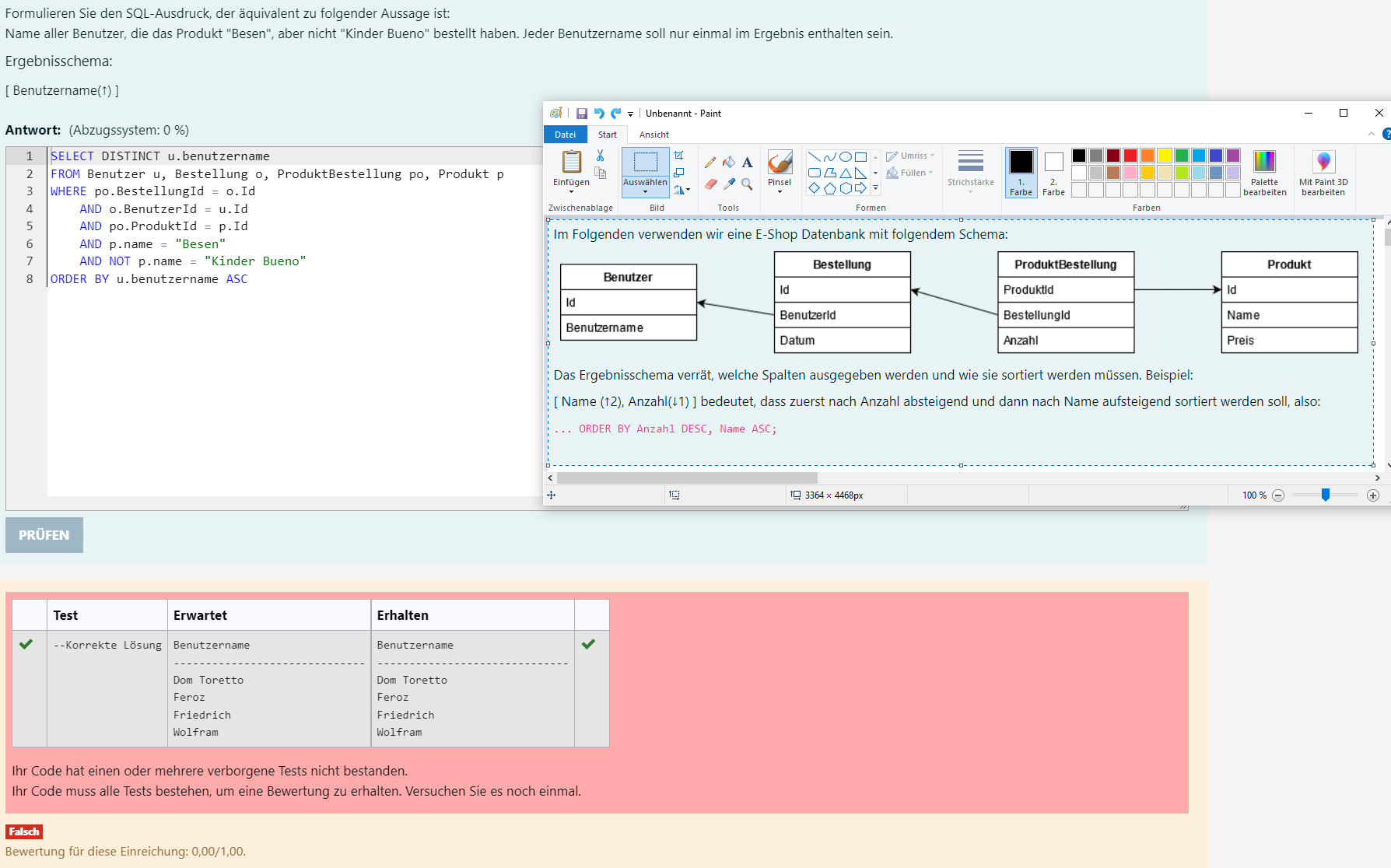 Hilfe Bei Sql Aufgabe Computer Datenbank