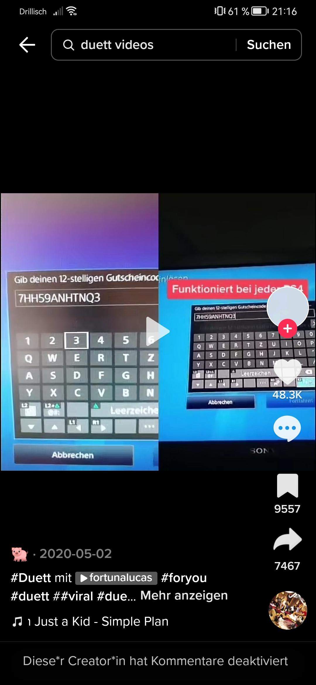 Hilfe PSN Code richtig oder werde ich danach gesperrt? (PlayStation 4, Sony, PlayStation Network)
