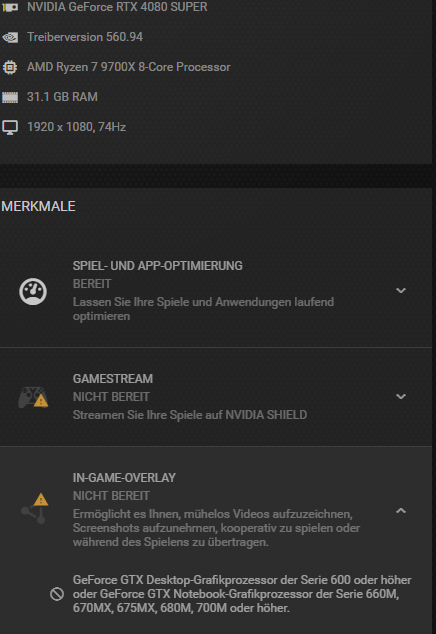HILFE wie kann ich in game overlay aktivieren? (Gaming PC, Nvidia, GPU)