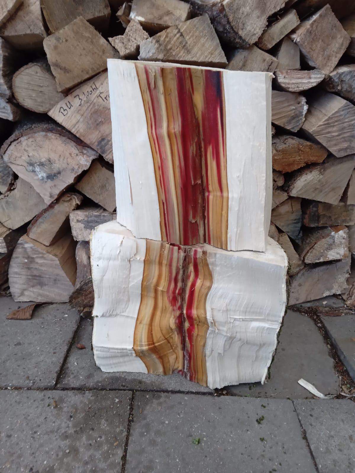 Holz frisch rote Strukturen? (Handwerk)