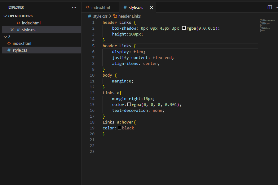 Html / Css Wie füge ich die Headline gut ein? (Webseite, Code, Programmiersprache)