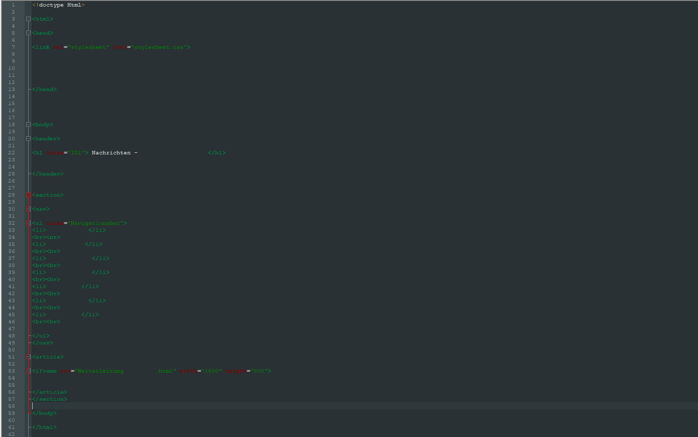 HTML Webseite: wechselbarer Inhalt des Iframe? (CSS, JavaScript, Webentwicklung)