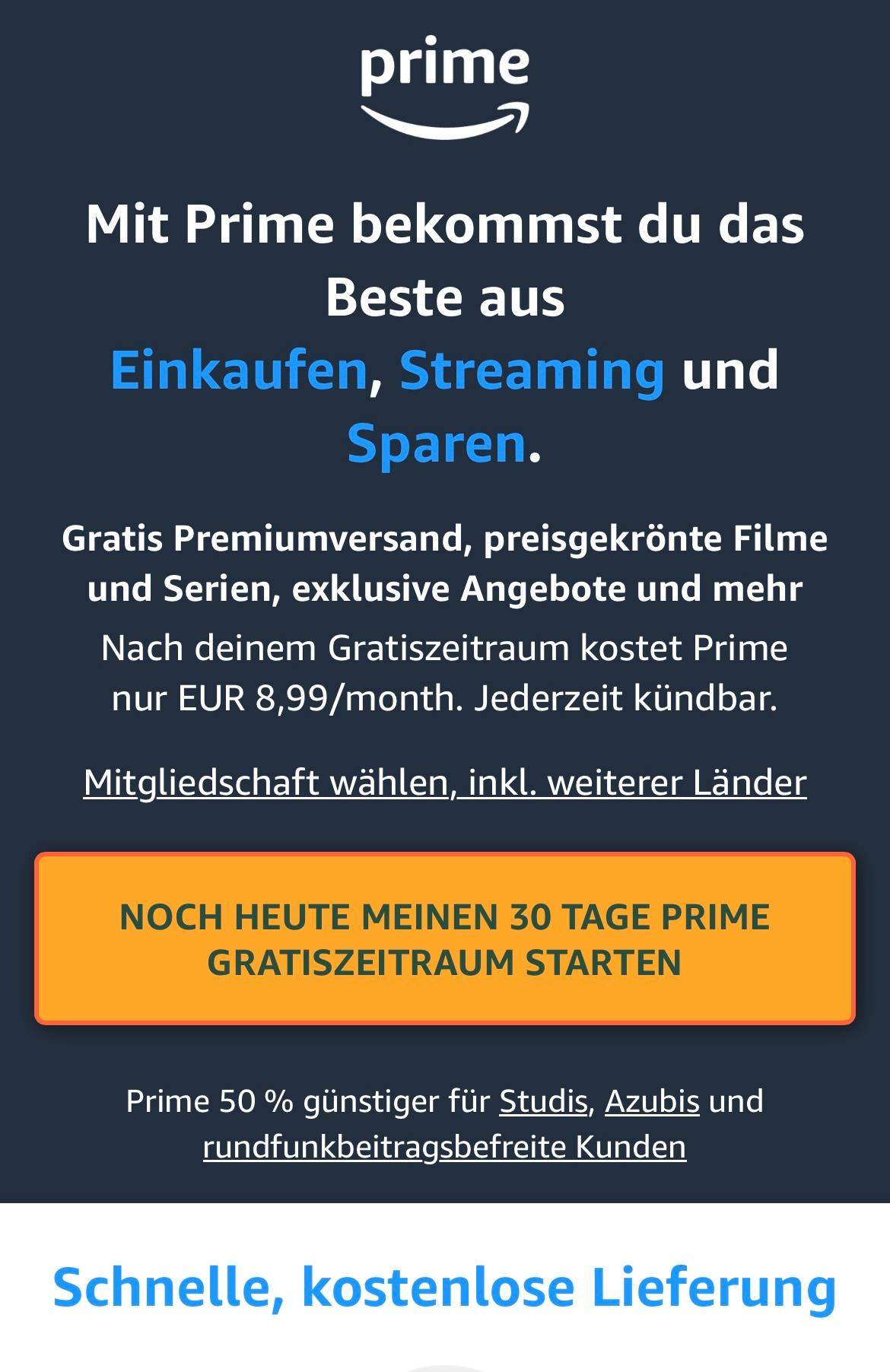 Ich dachte ein Amazon Konto ist kostenlos? (Versand, Account, Bestellung)