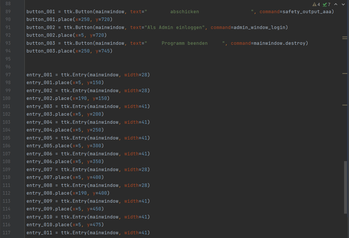 Ich habe einen Fehler in meiner Phyton Gui Programmierung, könnt ihr mir helfen? (Python)