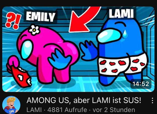 Ich hasse den YouTuber „lami“ und würde zur Bestätigung (und für meinen ...