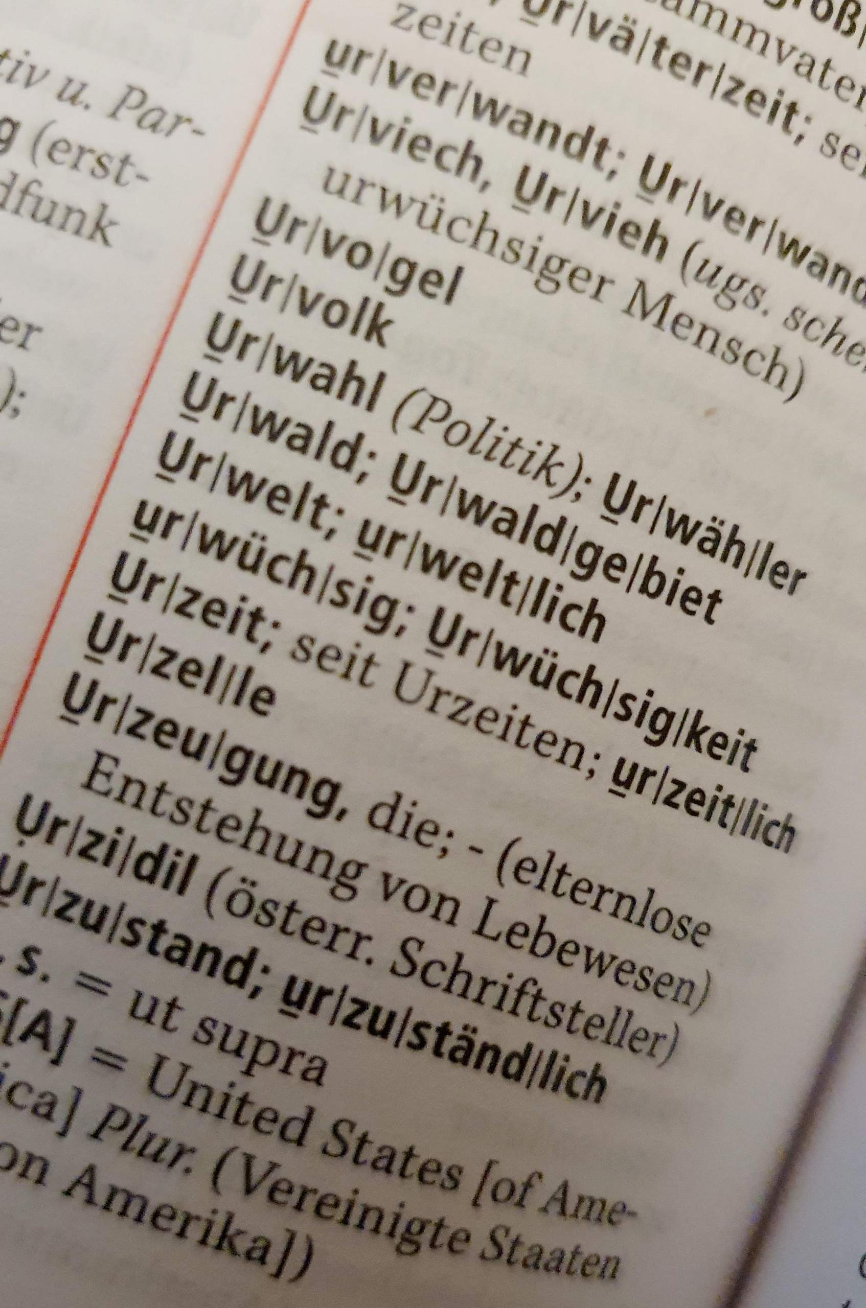 Ich schaue jetzt ab und zu in den Duden rein und der ist aber schlecht ...