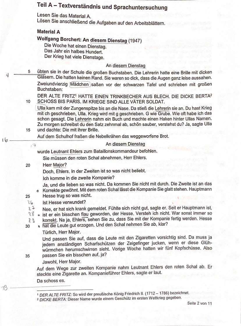 Ich schreibe Montag Deutsch Prüfung? (Schule, Sprache, Abschlussprüfung)