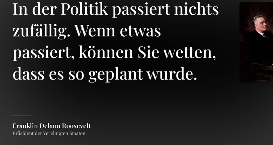 In der Politik passiert nichts zufällig? (Deutschland, Untergang)