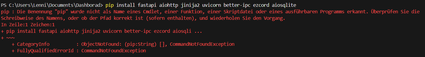 in Visul Studio Code geht kein pip install? (Python, Programmiersprache ...