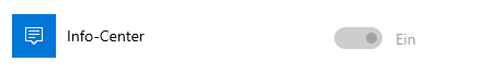 Infocenter unter Windows 10 aktivieren? (Windows 10 Pro)