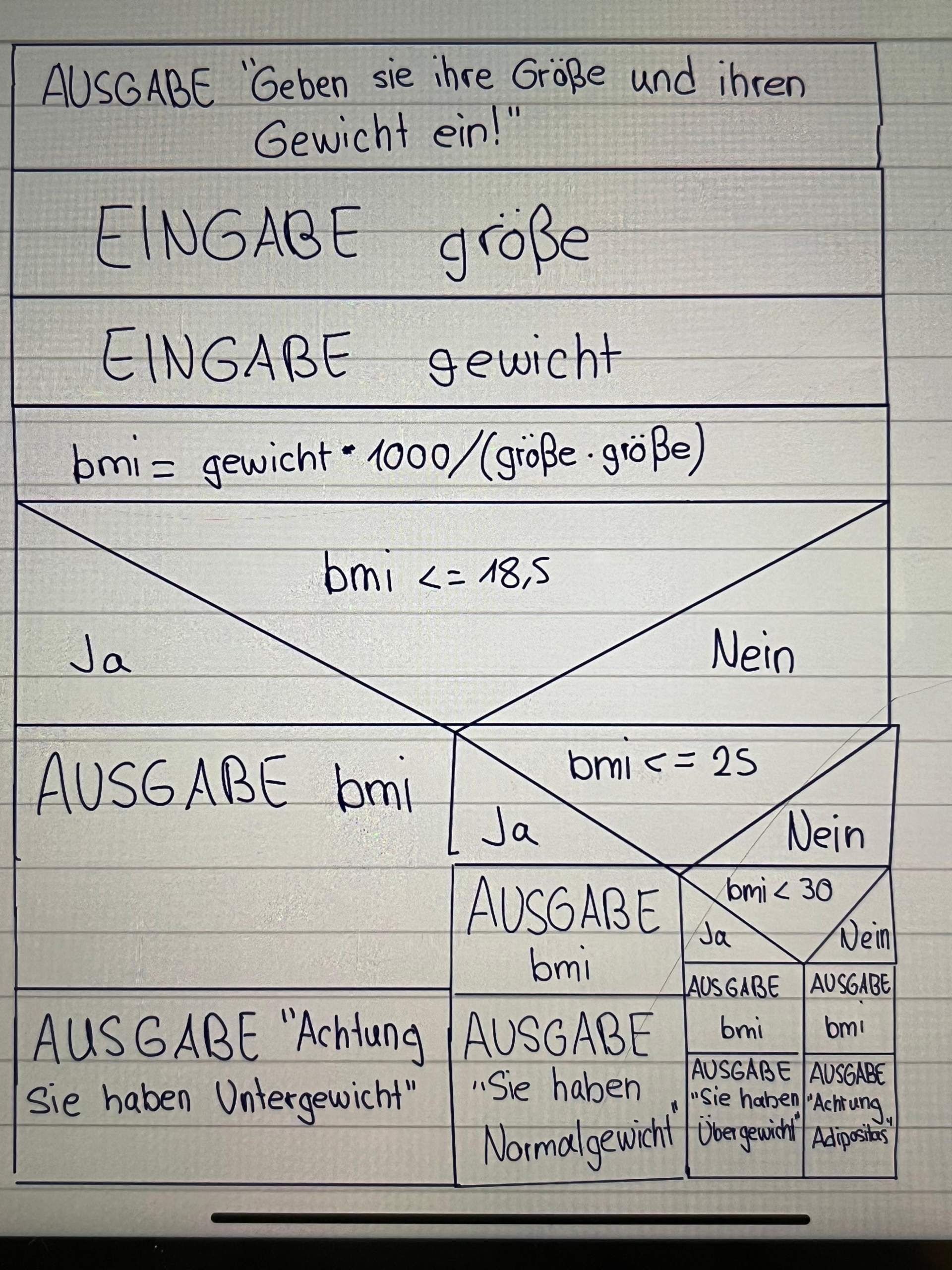 Informatik Struktogramm richtig? (programmieren, Java)