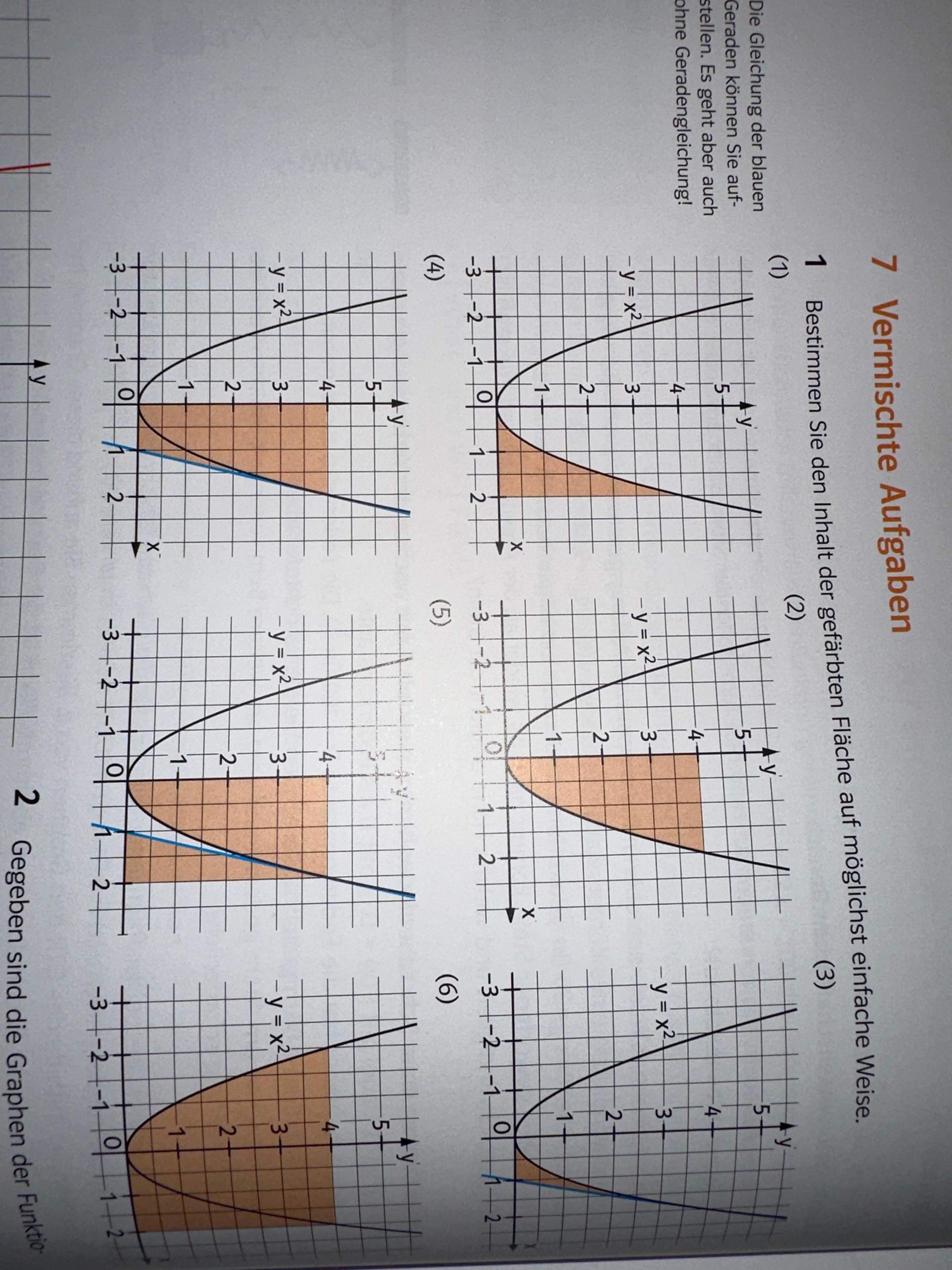 Inhalt der gefärbten Fläche berechnen/ Integralrechnung? (rechnen ...