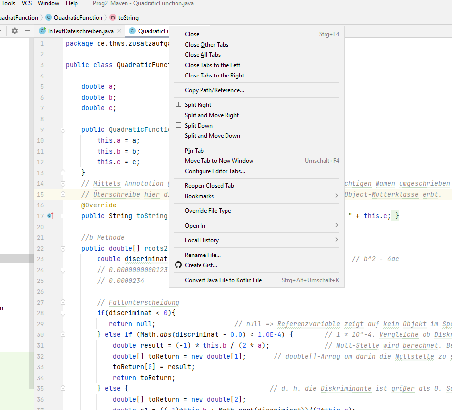 Intellij shortcut um alle tabs zu schließen? (Computer, programmieren ...