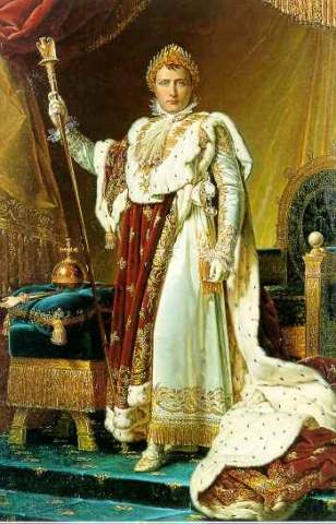 Interpretation des Bildes "Napoleon im Krönungsornat 1804" von J.L ...