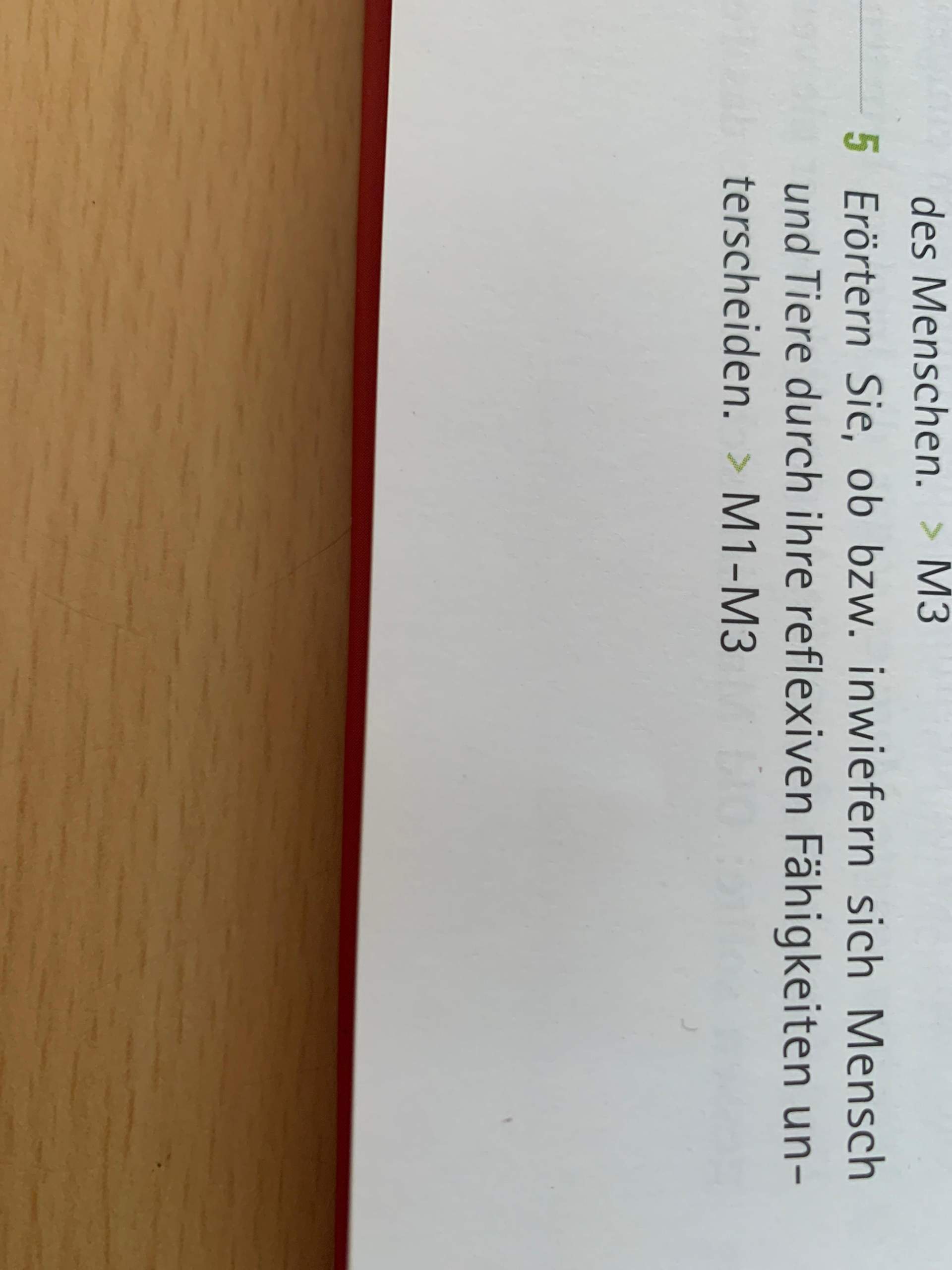 Inwiefern unterscheiden sich Menschen und Tiere durch ihre reflexiven ...