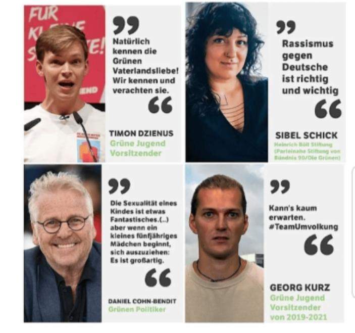 Inwiefern werden diese Zitate von Grünen-Politikern besser, wenn man ...