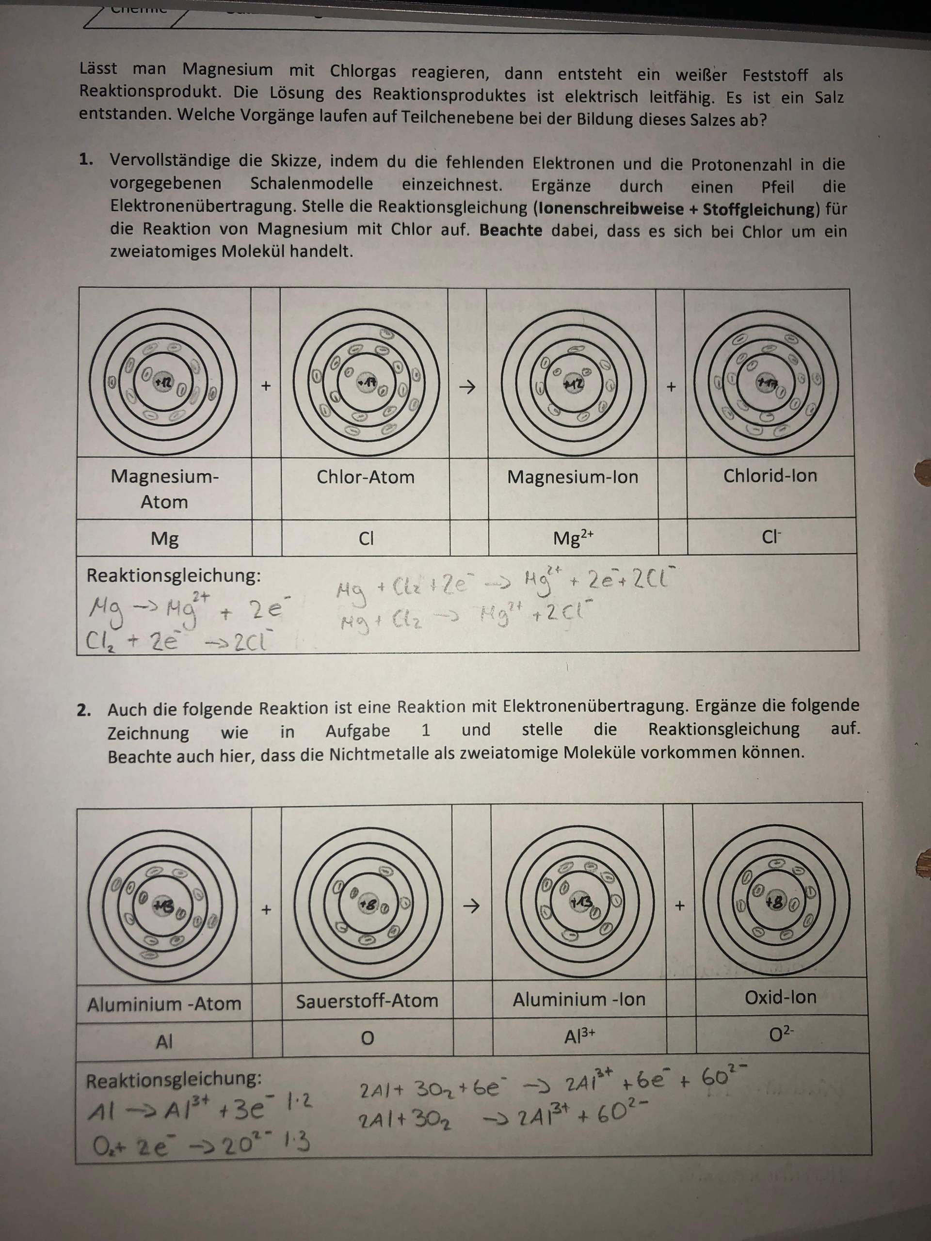 Ionenschreibweise Chemie? (NWT)